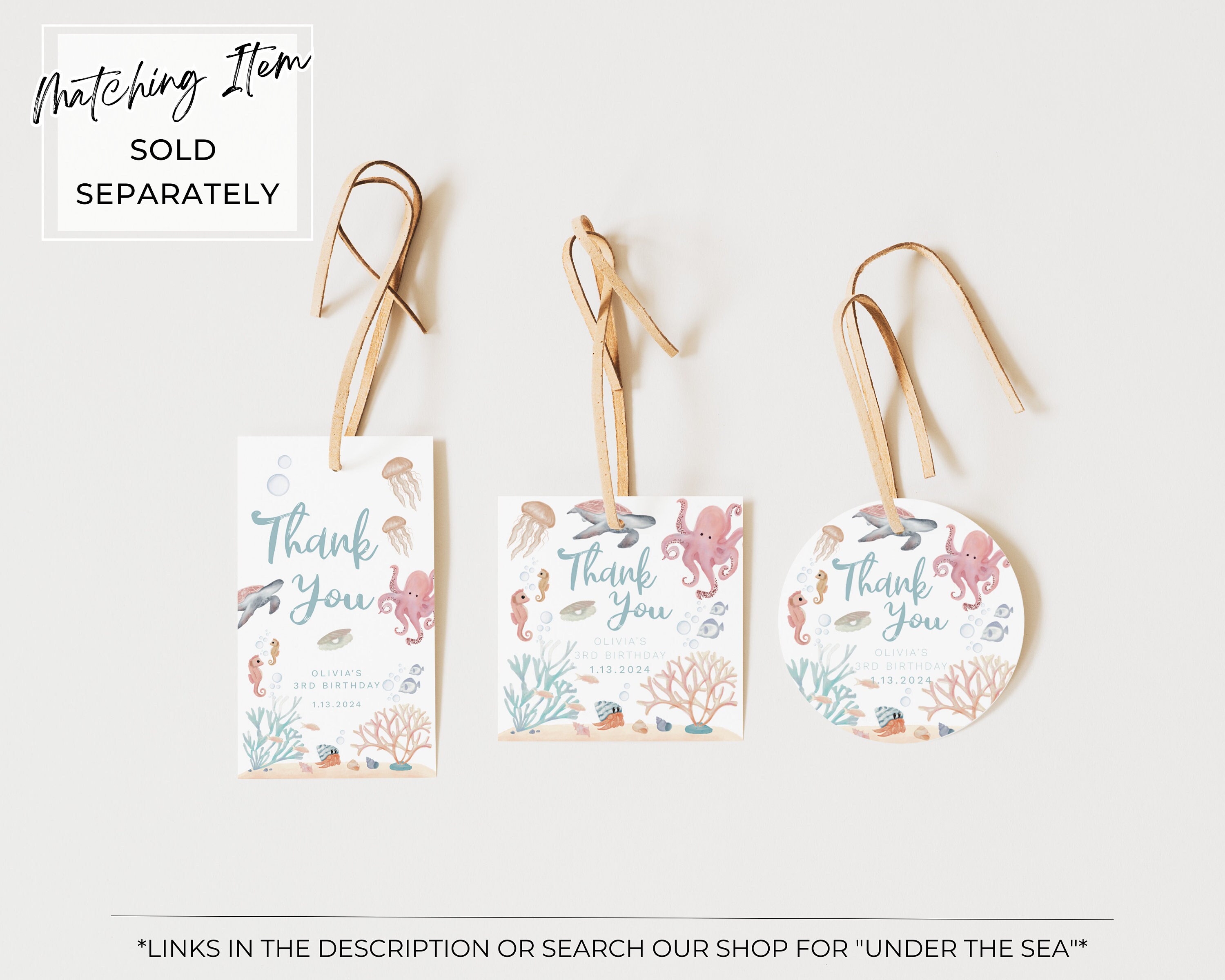 Editable Under the Sea Food Label Birthday Printable Template Buffet ...