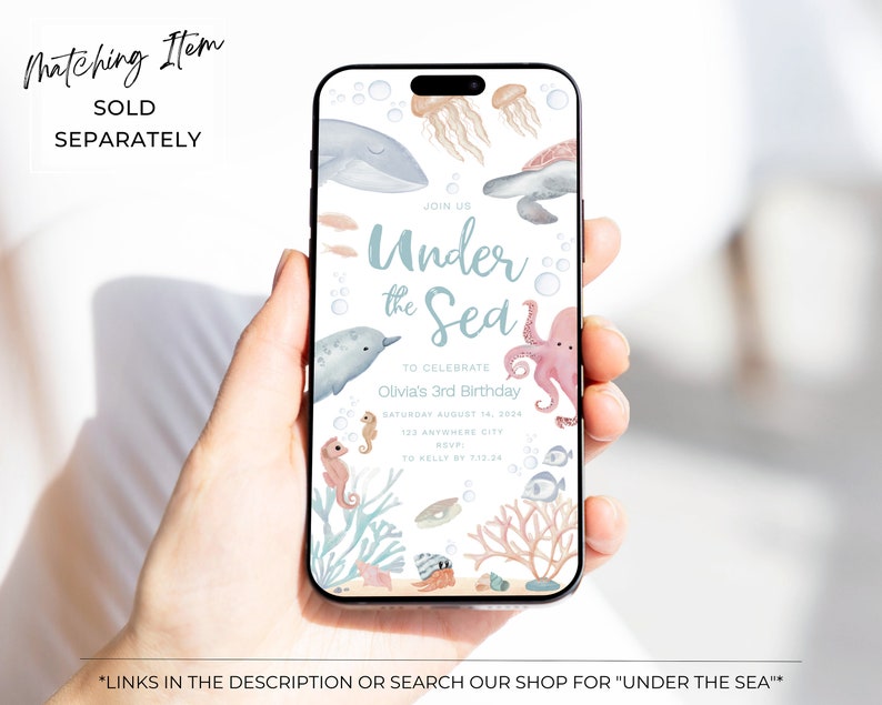 Editable Welcome Sign Under the Sea Birthday Printable Outdoor Welcome ...