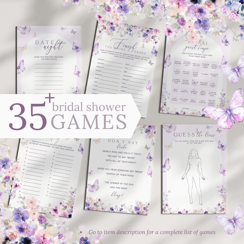 Purple Bridal Shower - Etsy