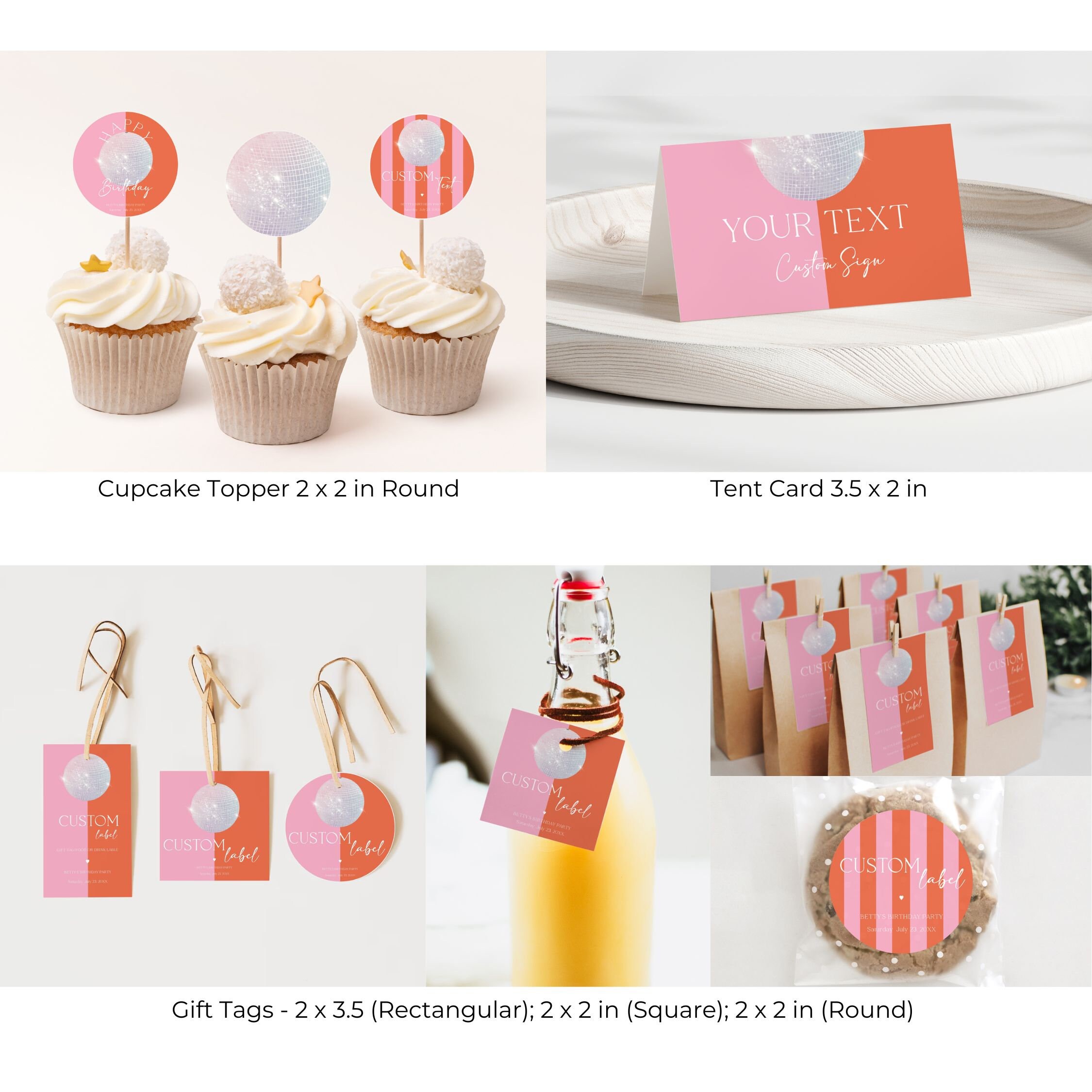 Editable Disco Template Bundle Printable Birthday Disco Bundle Groovy ...