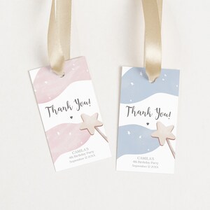 Editable Princess Gift Tag Birthday Template Printable Fairy Tale ...