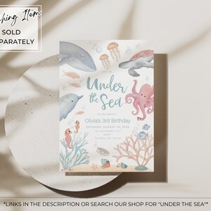 Editable Under the Sea Birthday Flags Printable Ocean Happy Birthday ...