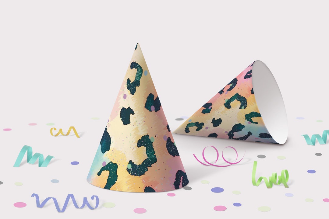 Printable Party Animal Birthday Party Hat Editable Birthday Hat Pattern ...