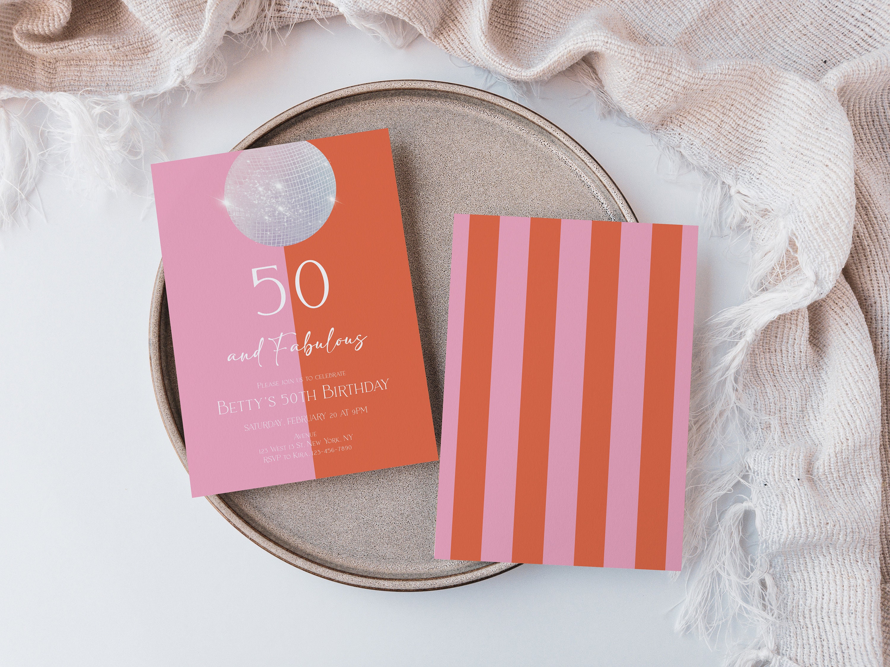 Editable Disco Menu Card Disco Printable 70's Theme Table Menu Card ...