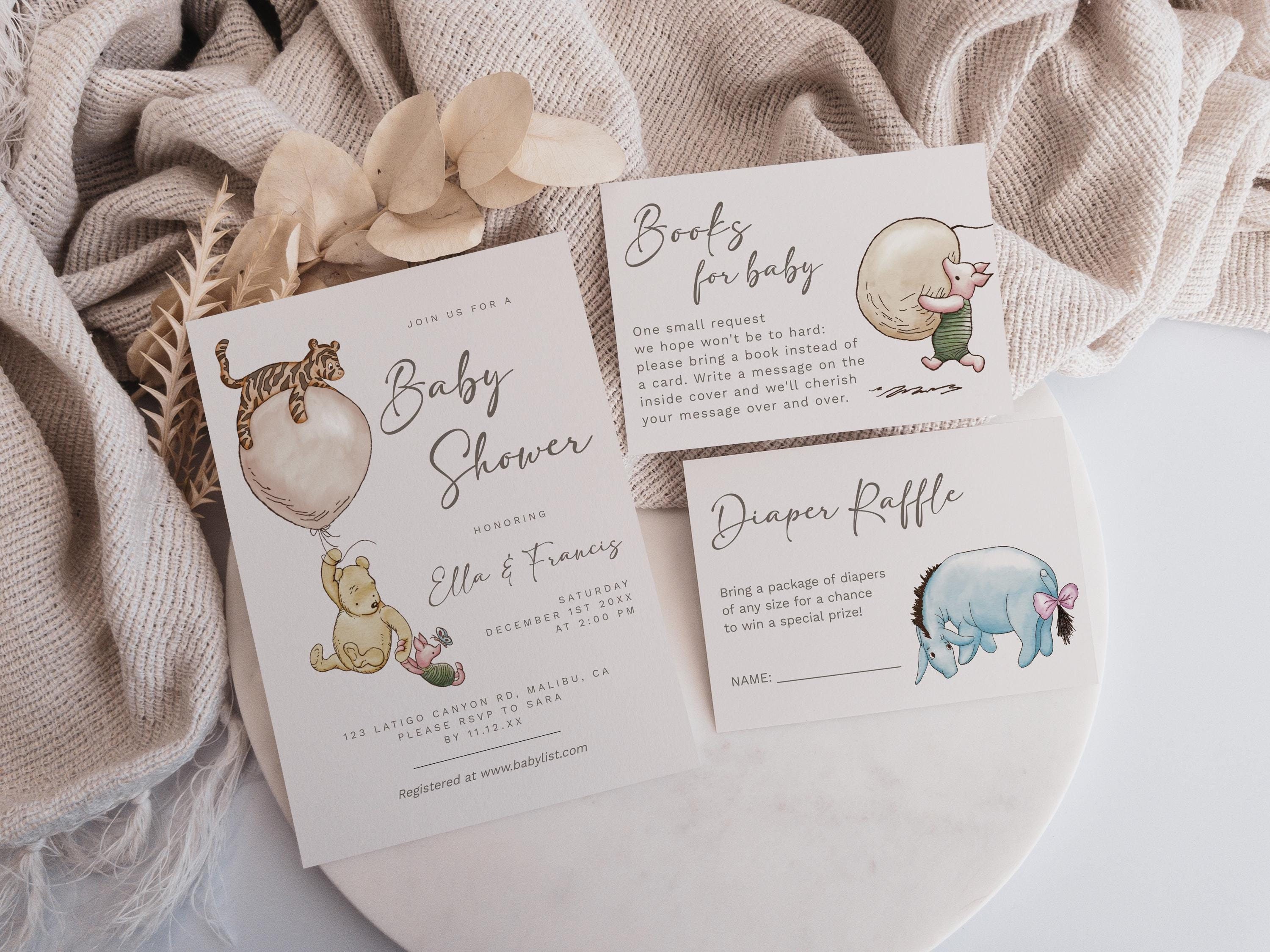 Editable Winnie the Pooh Invitation Bundle Printable Classic Pooh ...