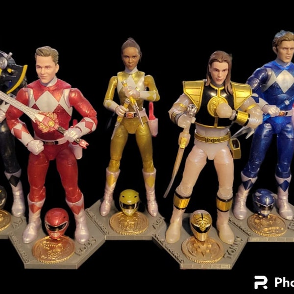 Power Rangers Lightning Collection Stands - Etsy