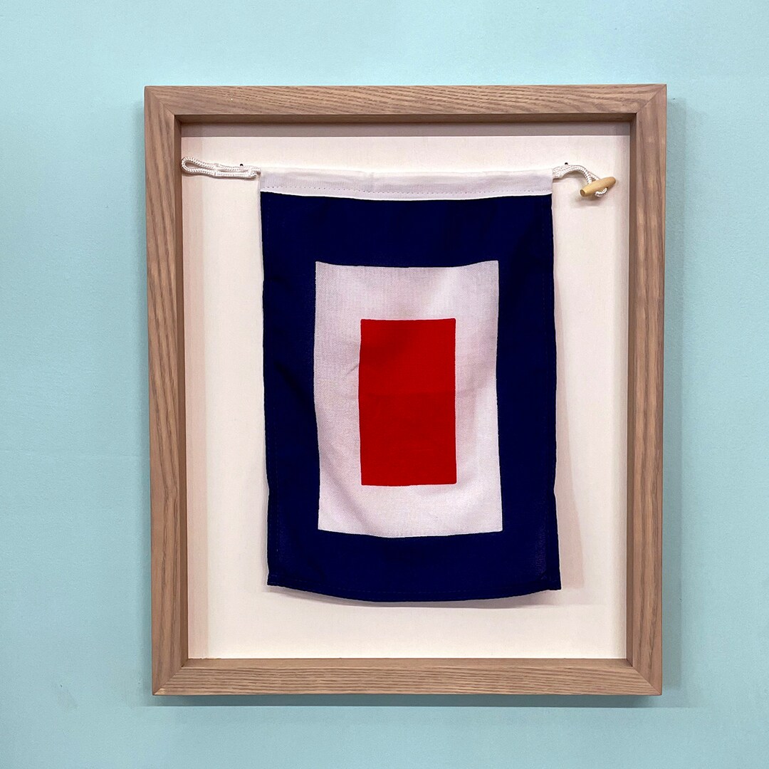 Letter "w" Nautical Flag in Glass-free Shadow Box Frame - Etsy