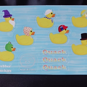 Rubber Duck Sticker Sheet - Etsy