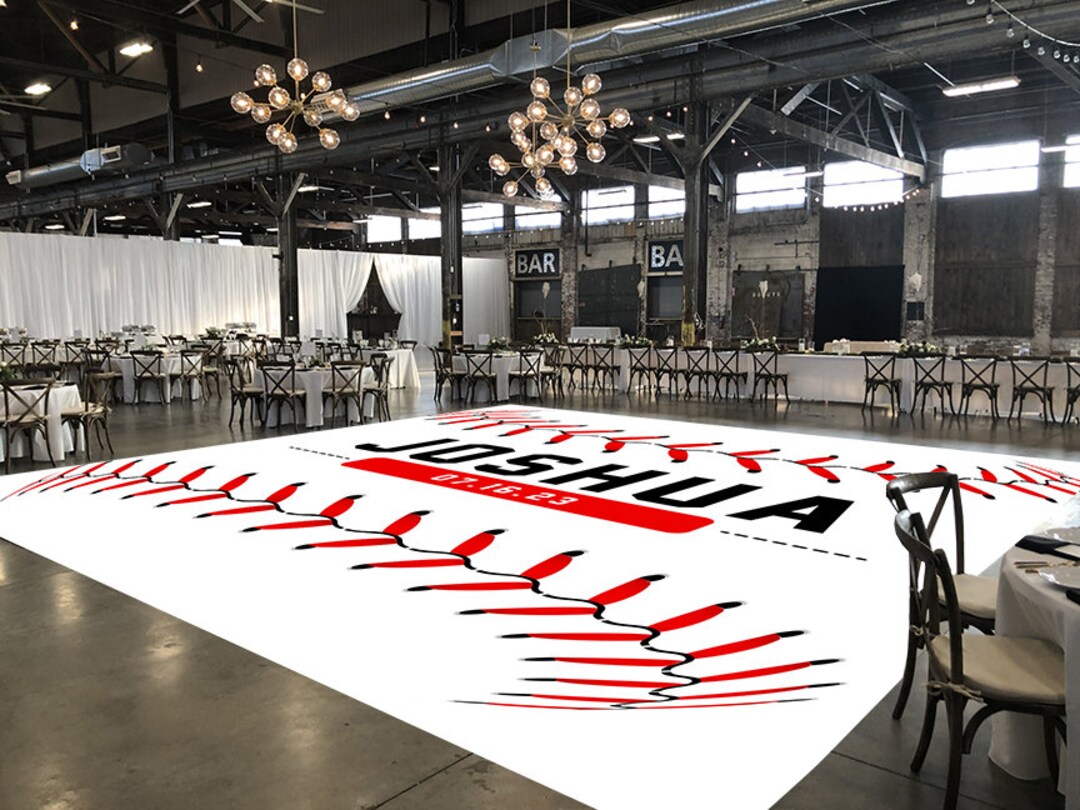 BASEBALL Theme Dance Floor Design, Bar Mitzvah, Baseball Party - Etsy