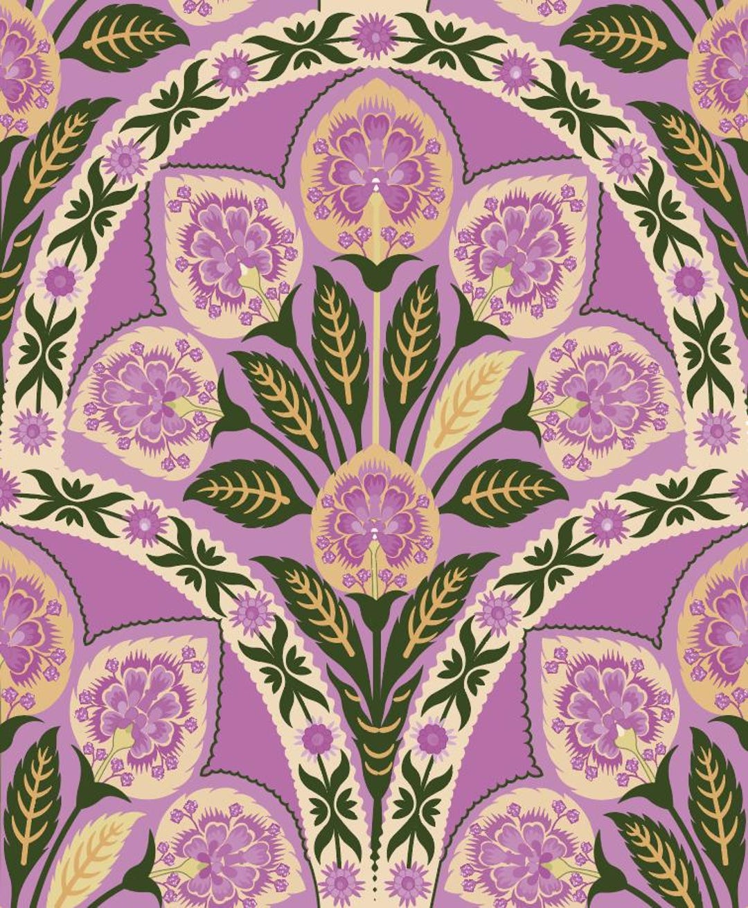 Colorful Indian Mughal Pattern Traditional Indian Design Sangeet Dance ...