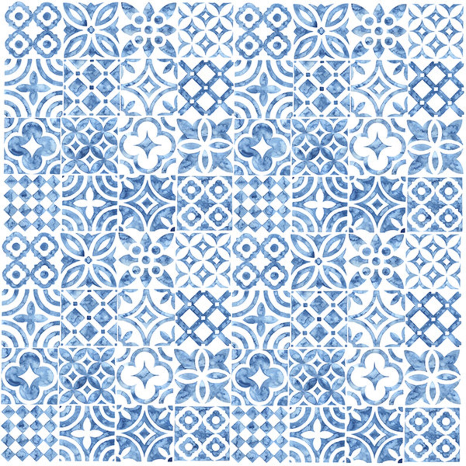 Blue Moroccan Pattern | Wedding Dance Floor Design | Blue and White ...