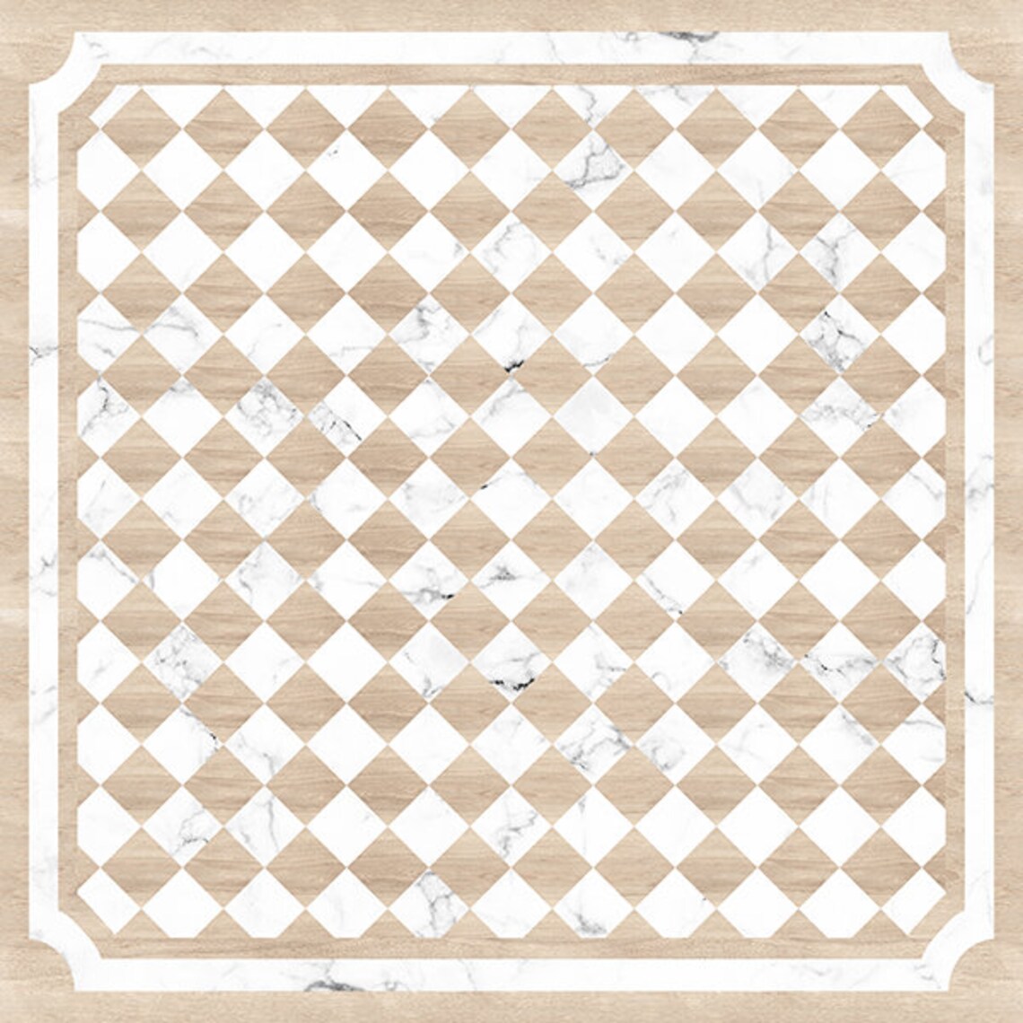 Natural Wood, Checkered Diamond Pattern, Wedding Dance Floor Wrap ...