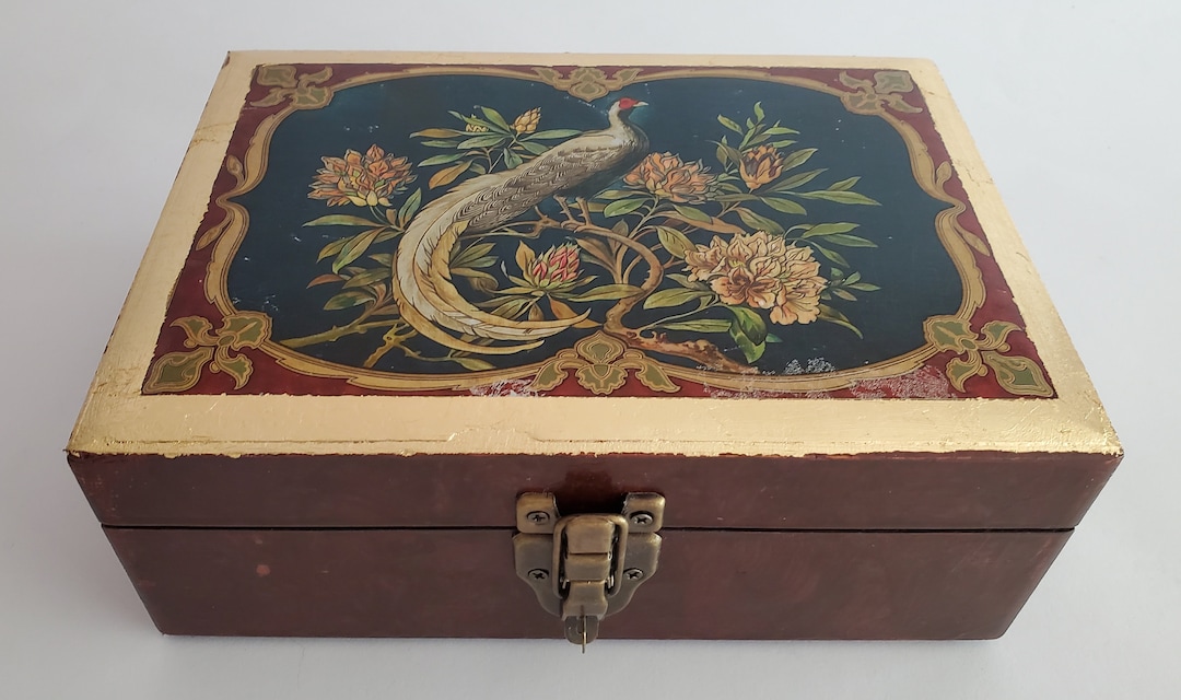 Vintage Wooden Slope Writing Desk / Victorian Lap Desk With an ...