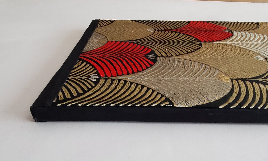 Curated Set of Three 12” X 24” Japanese Obi Sash Pieces Glued to ...