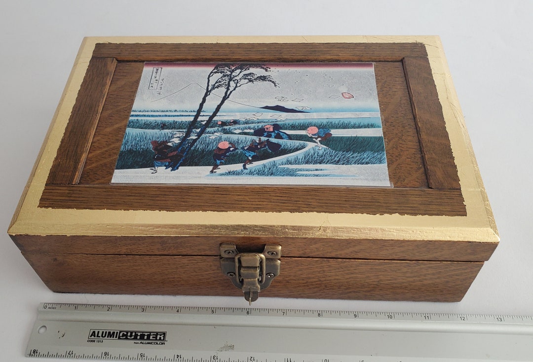 Vintage Wooden Slope Writing Desk / Victorian Lap Desk Embellished With ...