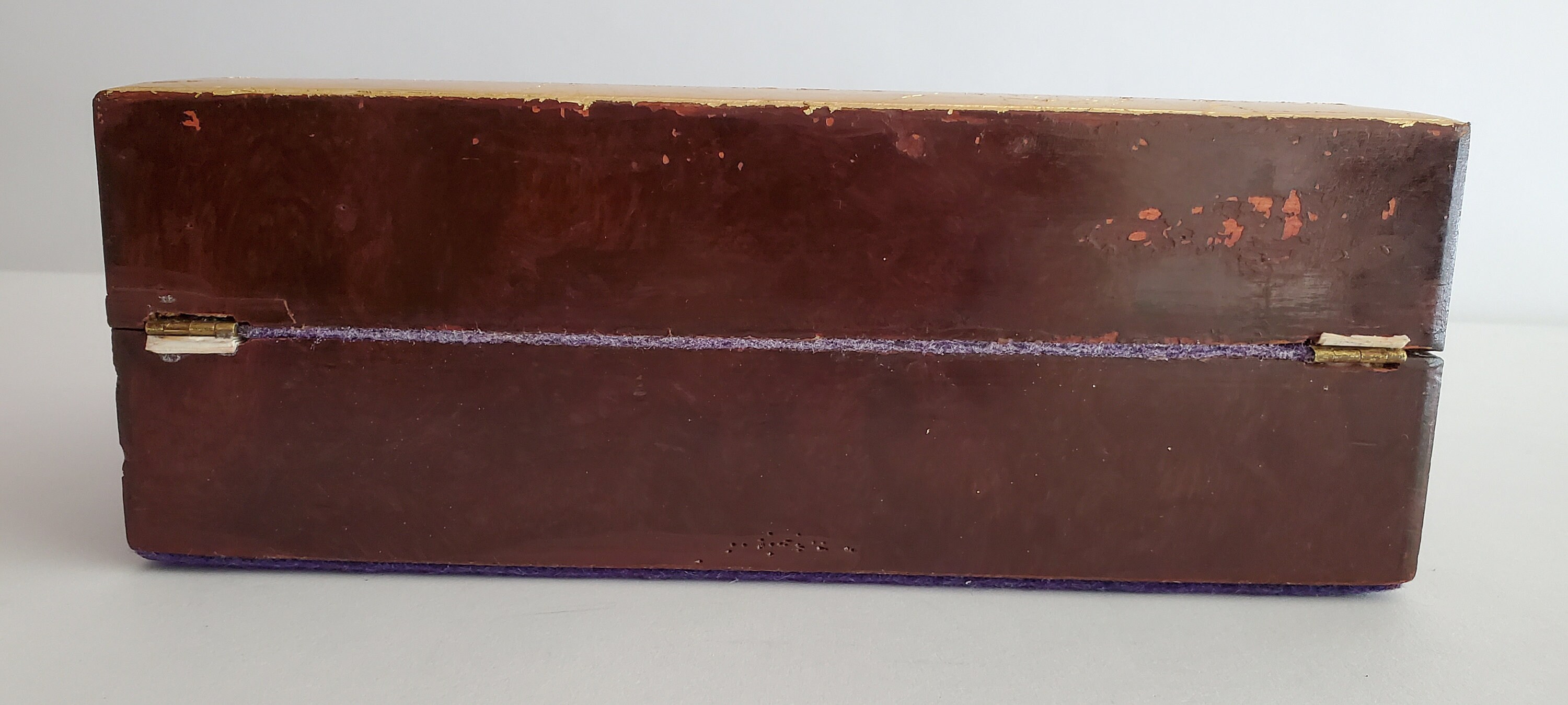 Vintage Wooden Slope Writing Desk / Victorian Lap Desk With an ...