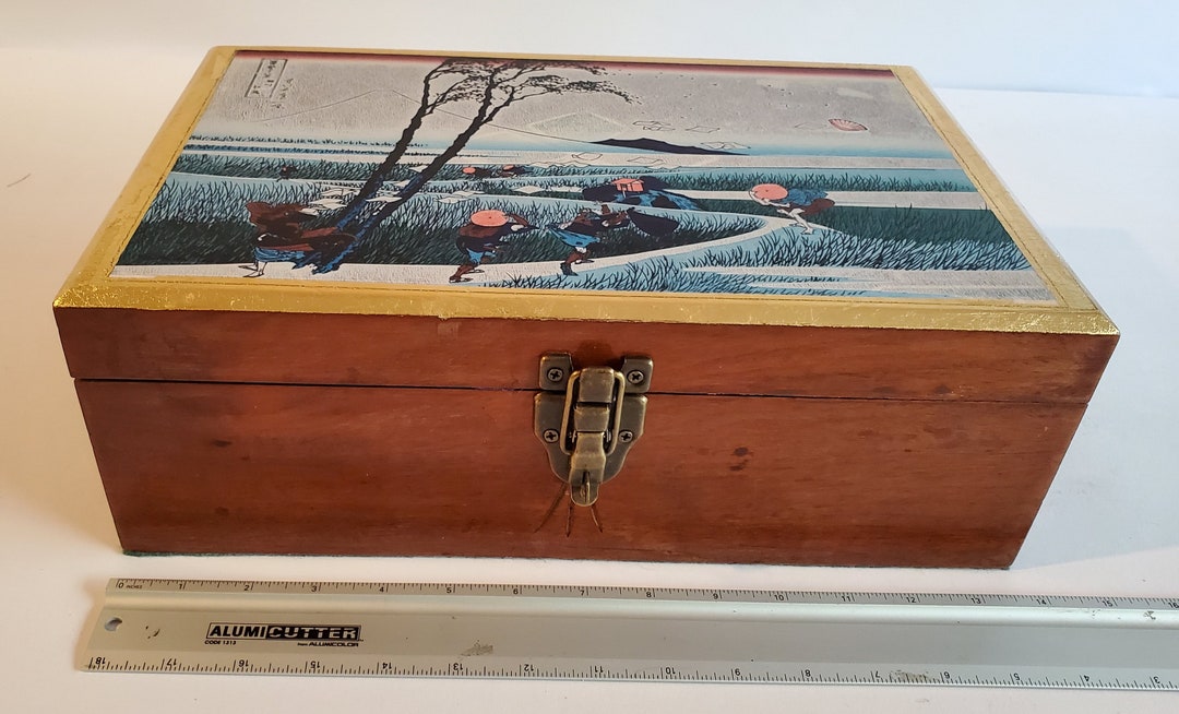 Vintage Wooden Slope Writing Desk / Victorian Lap Desk Embellished With ...