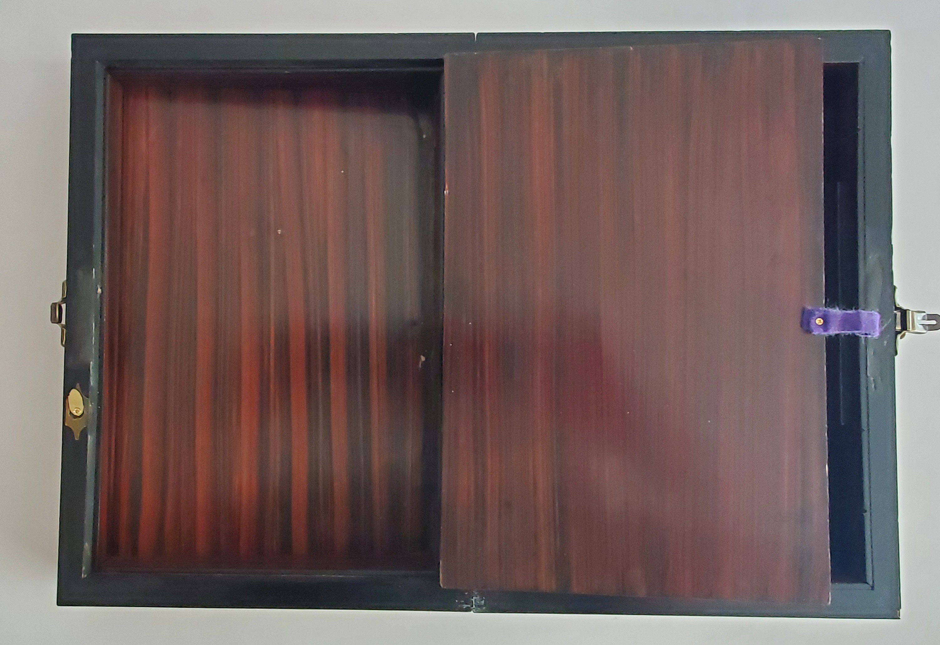 Vintage Wooden Slope Writing Desk / Victorian Lap Desk Embellished ...