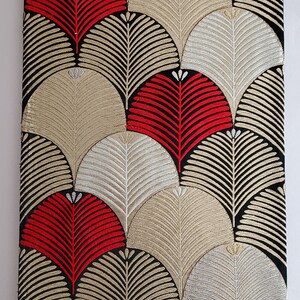 Curated Set of Three 12” X 24” Japanese Obi Sash Pieces Glued to ...