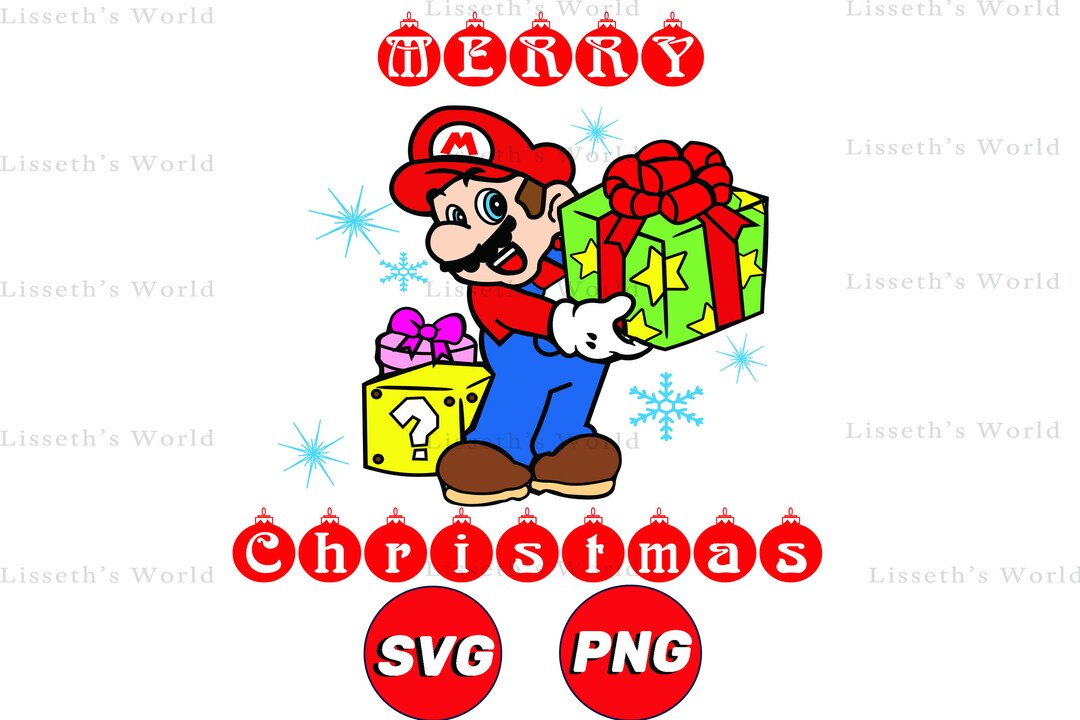 Mario bros Navidad PNG, Mario bros Navidad SVG, Mario bros Navidad SVG ...