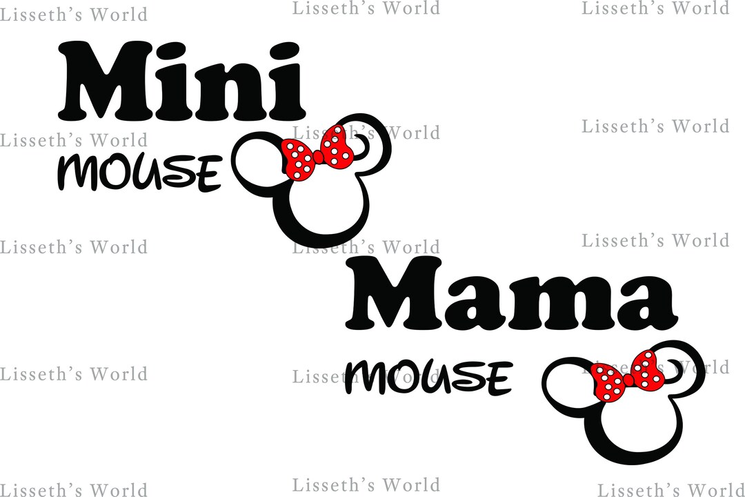 Mama Mouse SVG, Mini Mouse Svg, Family Shirts Svg, Family Trip Svg ...