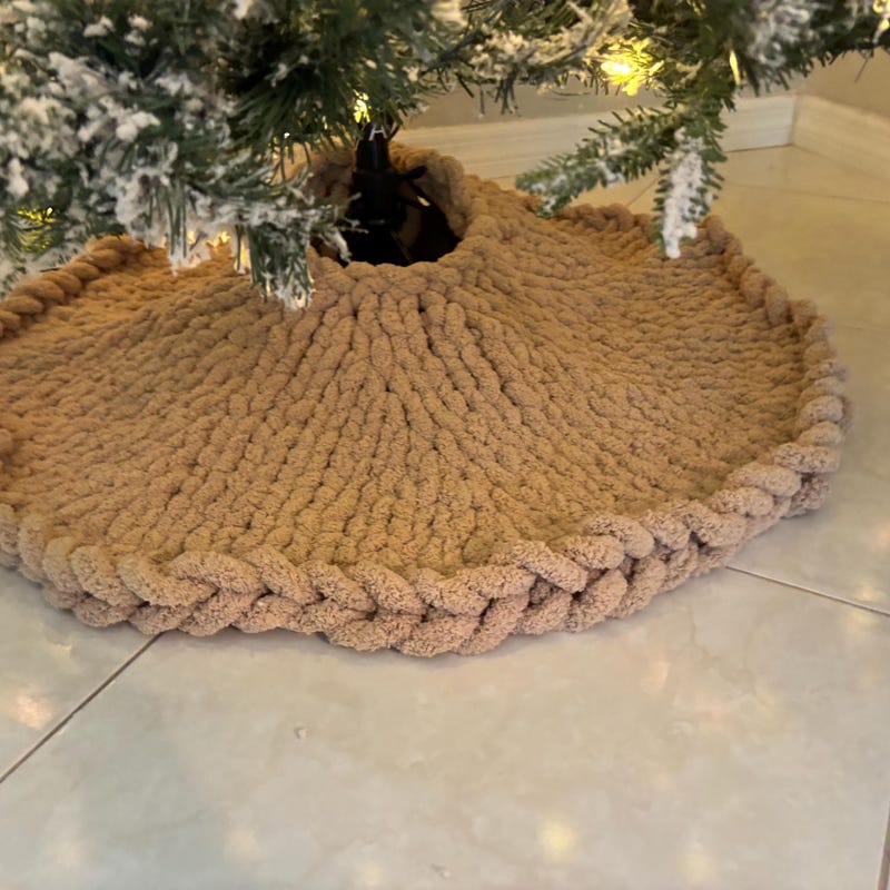 Knit Tree Skirt - Etsy