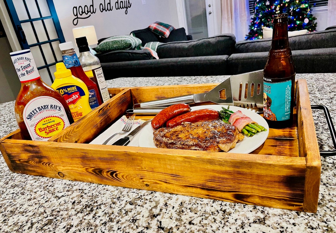 XL BBQ Grilling Tray, BBQ Tray, Man Gift Idea, Christmas Gift, Fathers ...