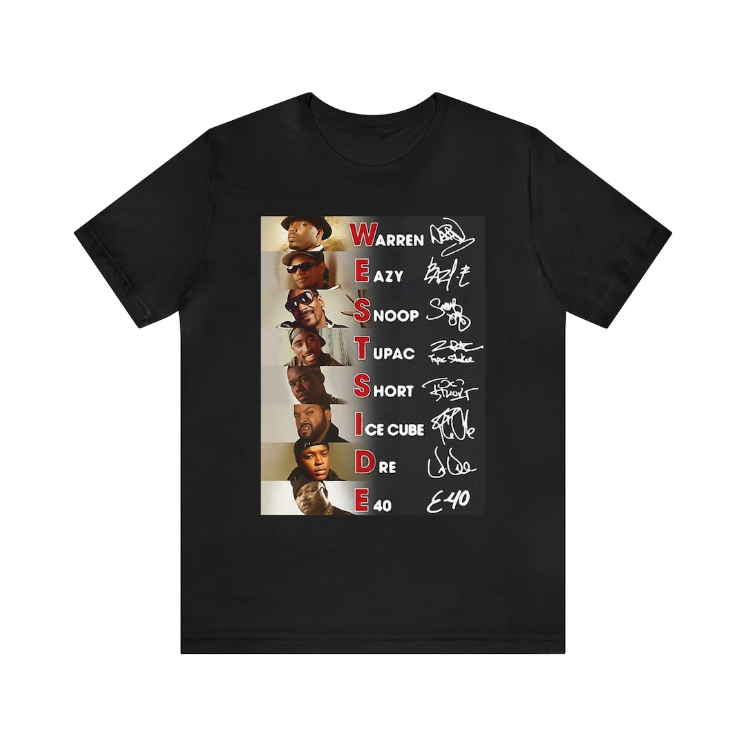 West Side T Shirt West Coast WC Westside Tee Tshirt Cube Dre Pac 40 ...