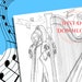 Psalm of the Harp • Bible Verse • Music • Line Drawing • Coloring Page ...