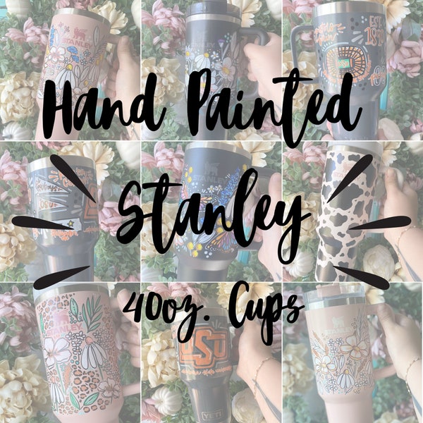 Hand Painted Stanley 40oz Tumbler - Etsy