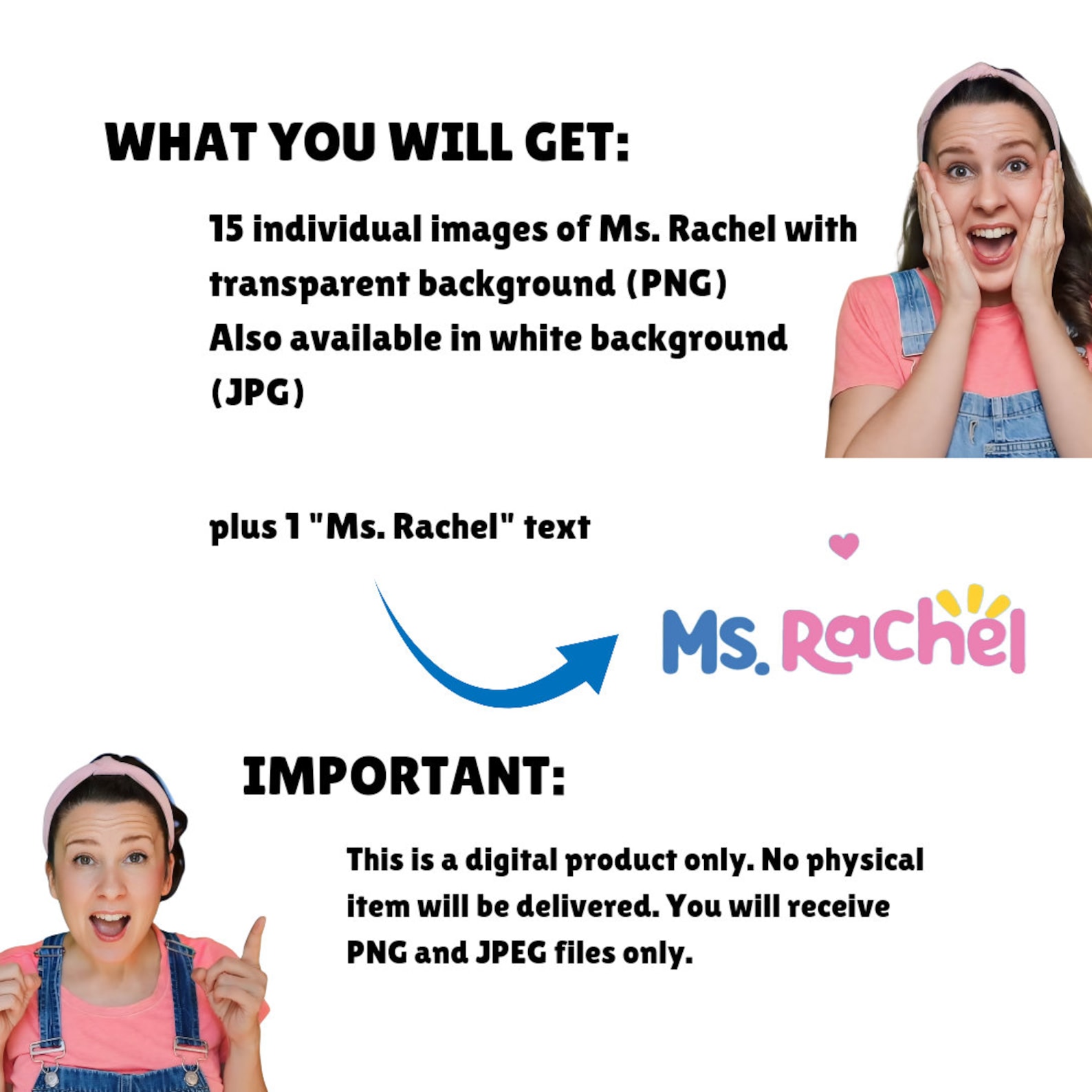 Ms. Rachel Images in PNG & JPG, Miss Rachel Images With Transparent ...