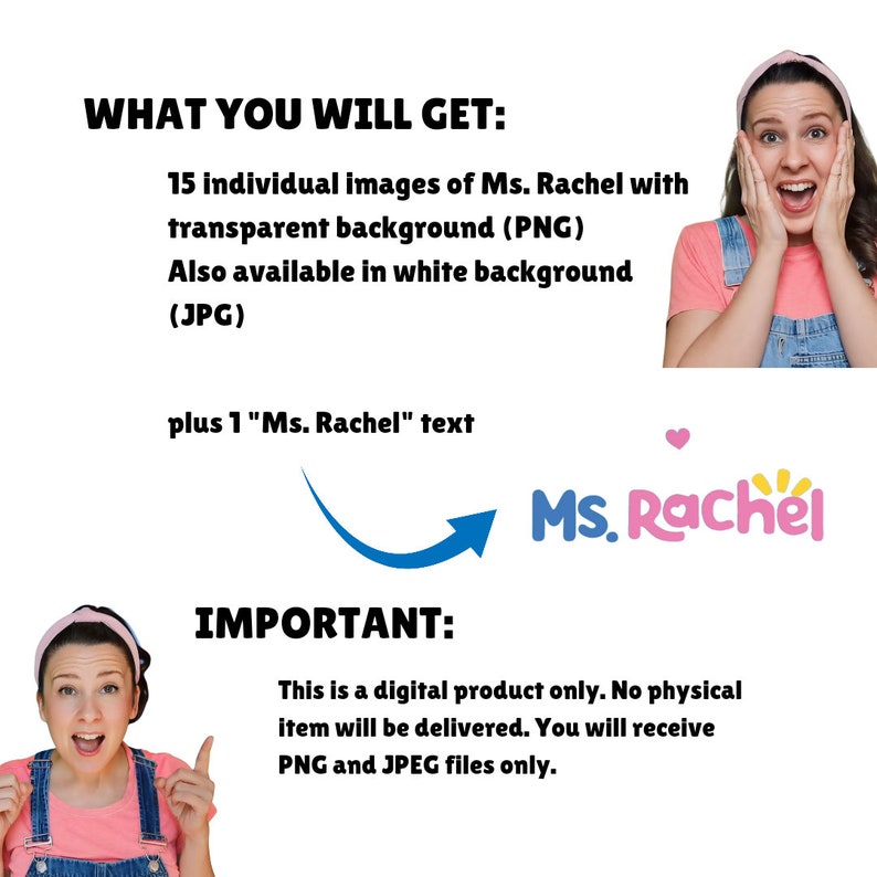 Ms. Rachel Images in PNG & JPG, Miss Rachel Images With Transparent ...
