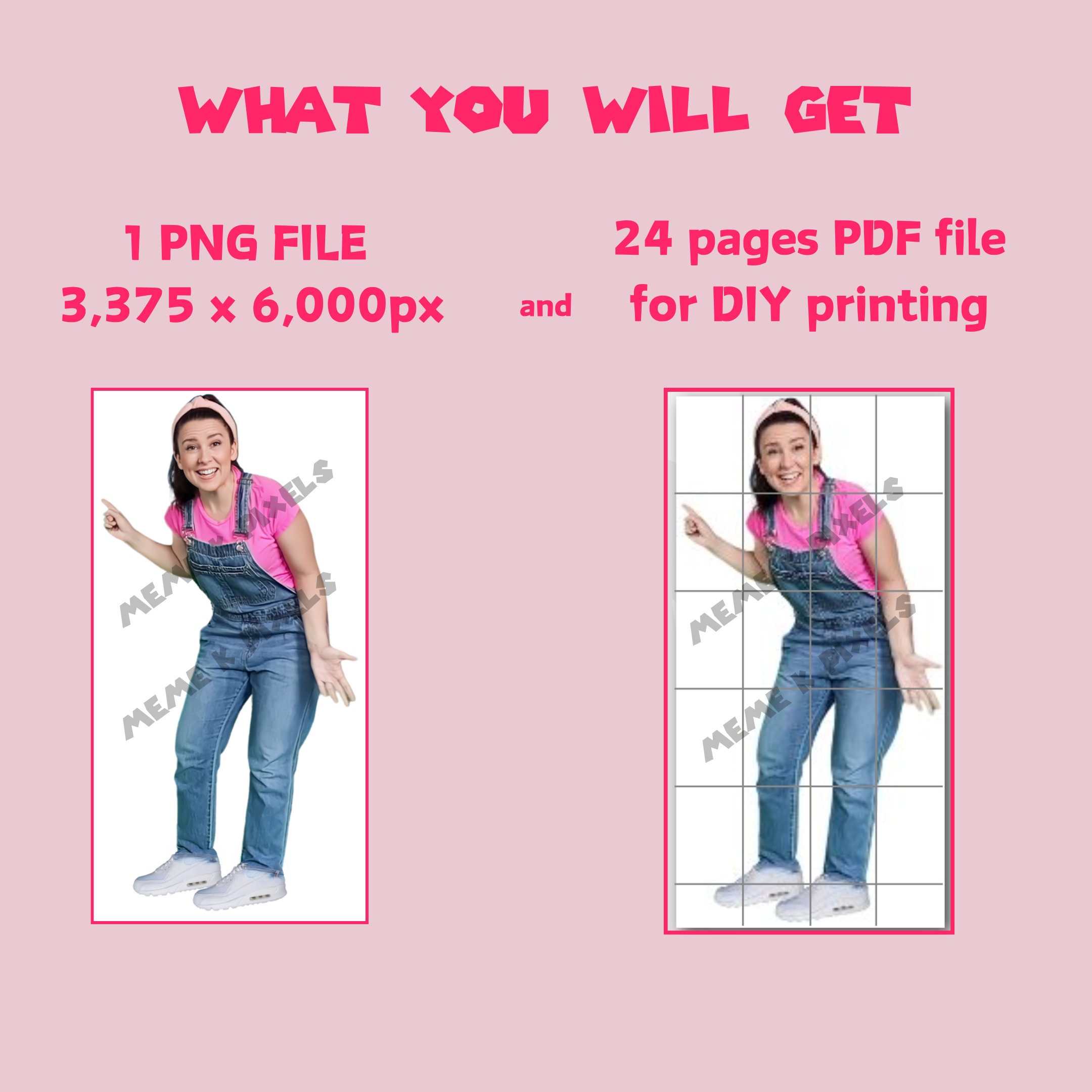 Miss Rachel PNG and PDF Whole Body Instant Download - Etsy