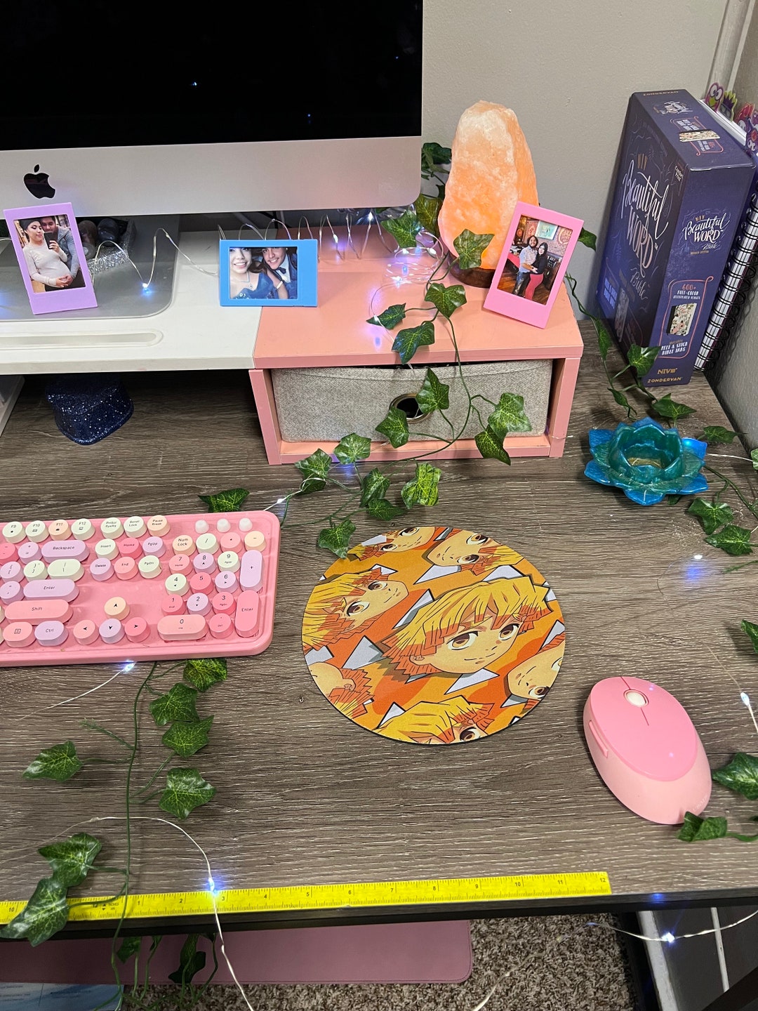 Zenitsu Agatsuma Anime Mouse Pad // Tanjiro Friend Demon Slayer Fans ...