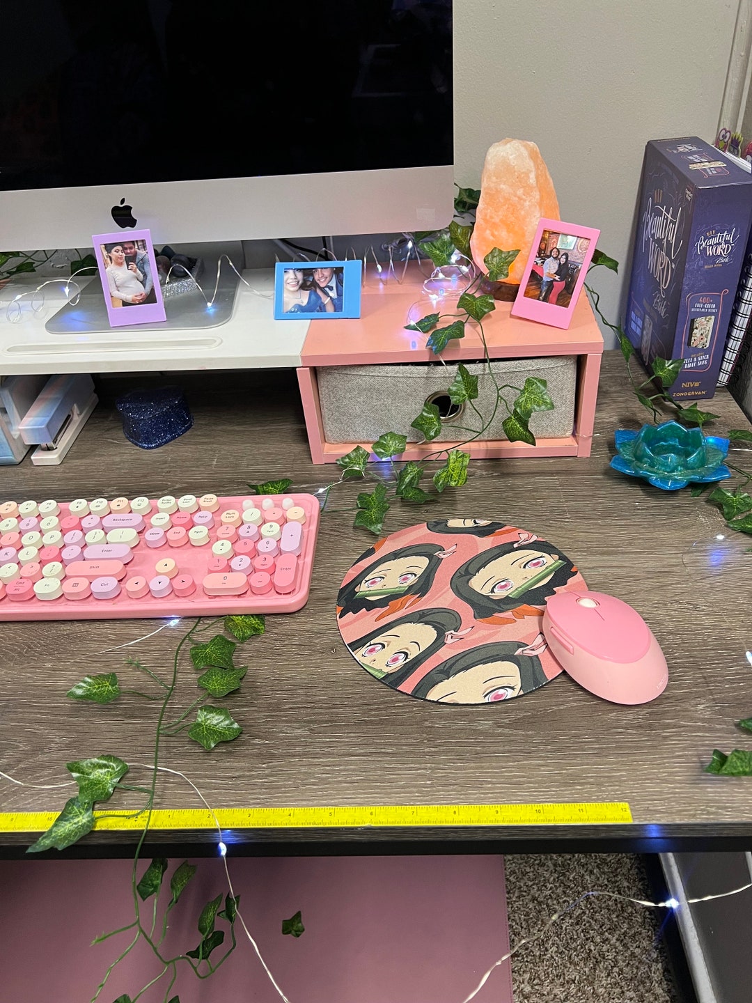 Nezuko Kamado Anime Mouse Pad Cute Nezuko Tanjiro Little Sister ...