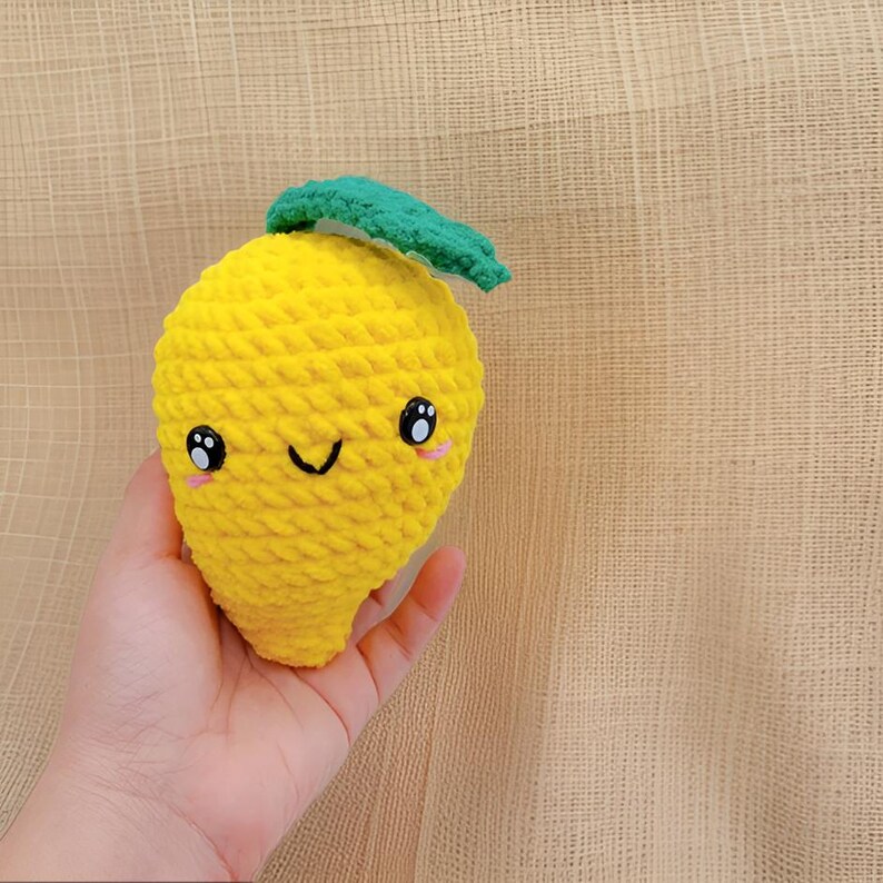 Fresh Mango Crochet Pattern for Beginners, Fruit Crochet, Crochet ...