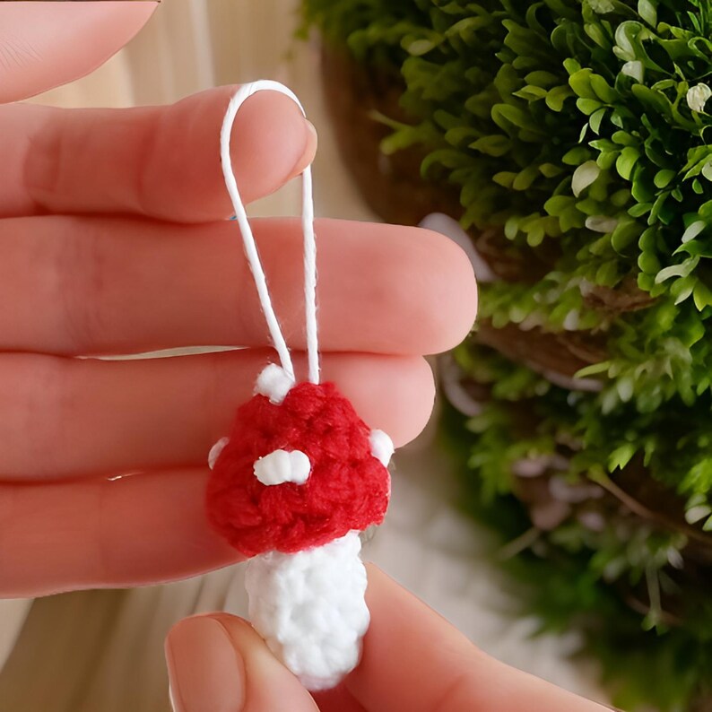 Mini Mushroom Crochet Pattern for Beginners, Small Lovely Mushroom ...