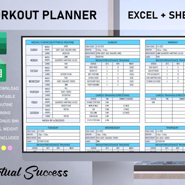 Excel Template Exercise - Etsy