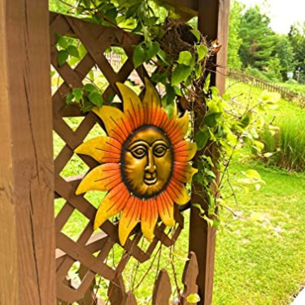Large Metal Sun Wall Art - Etsy