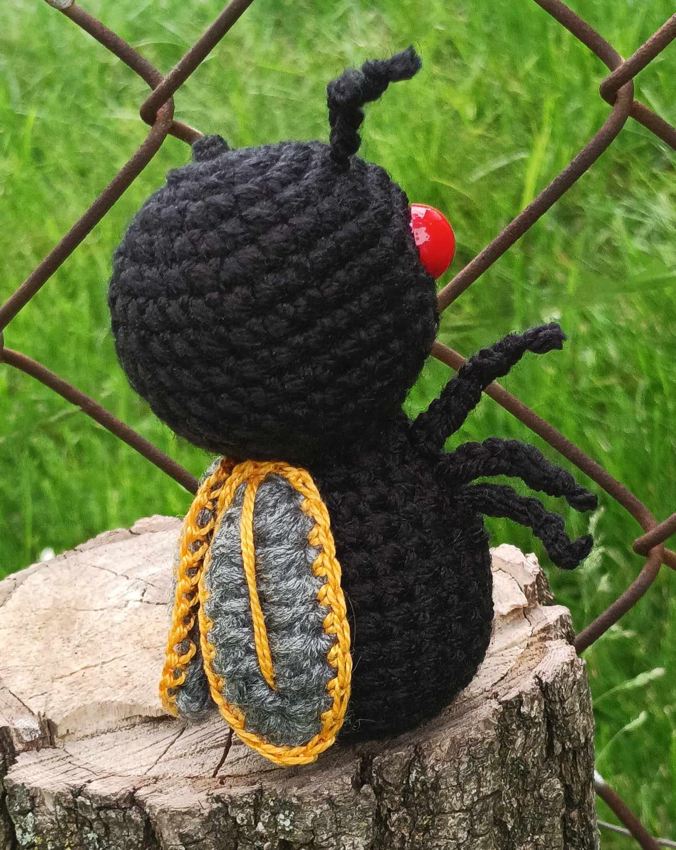 Crochet Pattern: Kiki the Cicada, Cute Crocheted Bug, Crocheted Insect ...