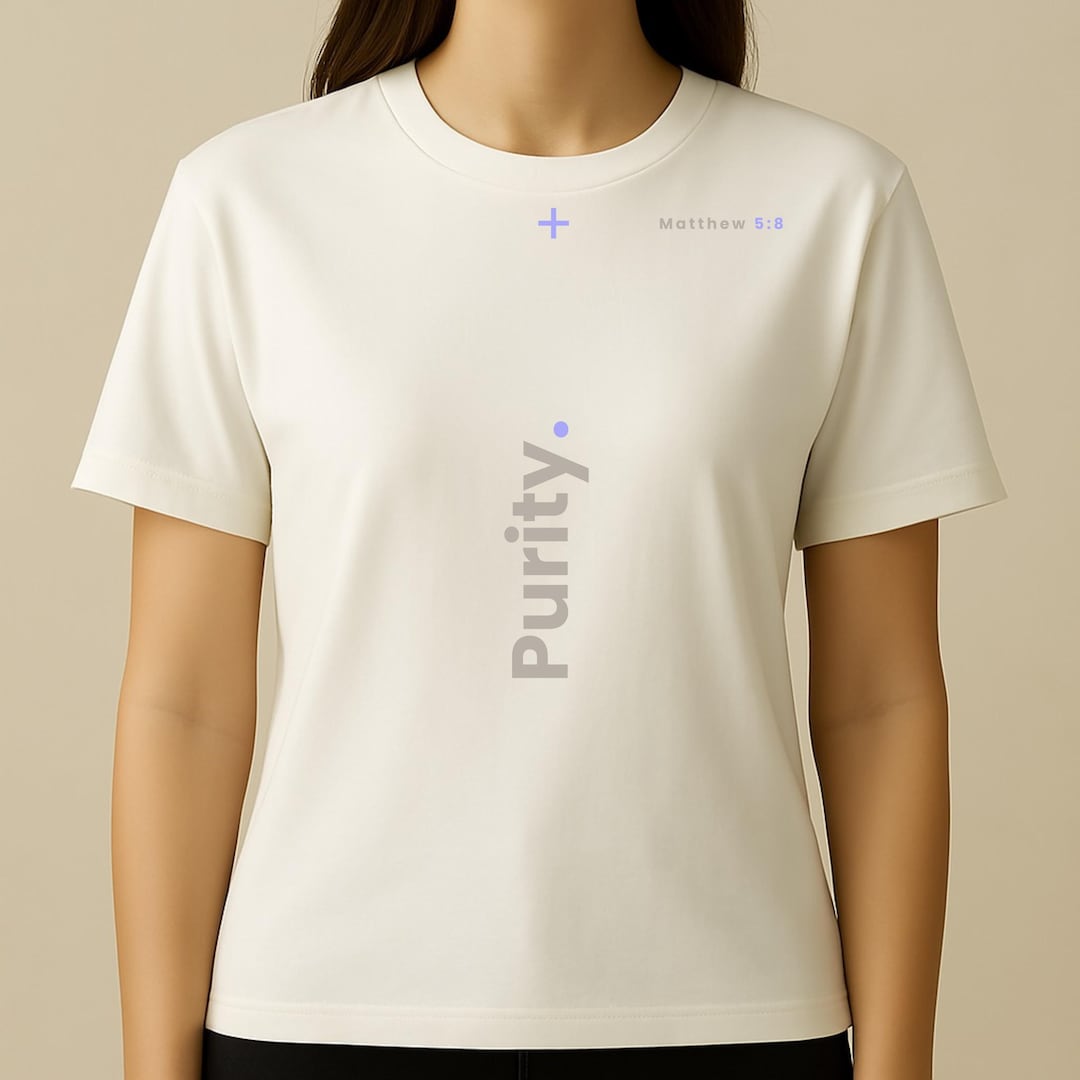 Purity PILLAR Design | Christian T-shirt | Saints + Colors | Catholic ...