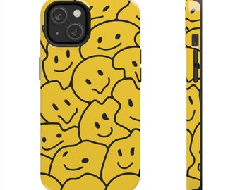 Smiley Faces Hand Painted Phone Case - Etsy