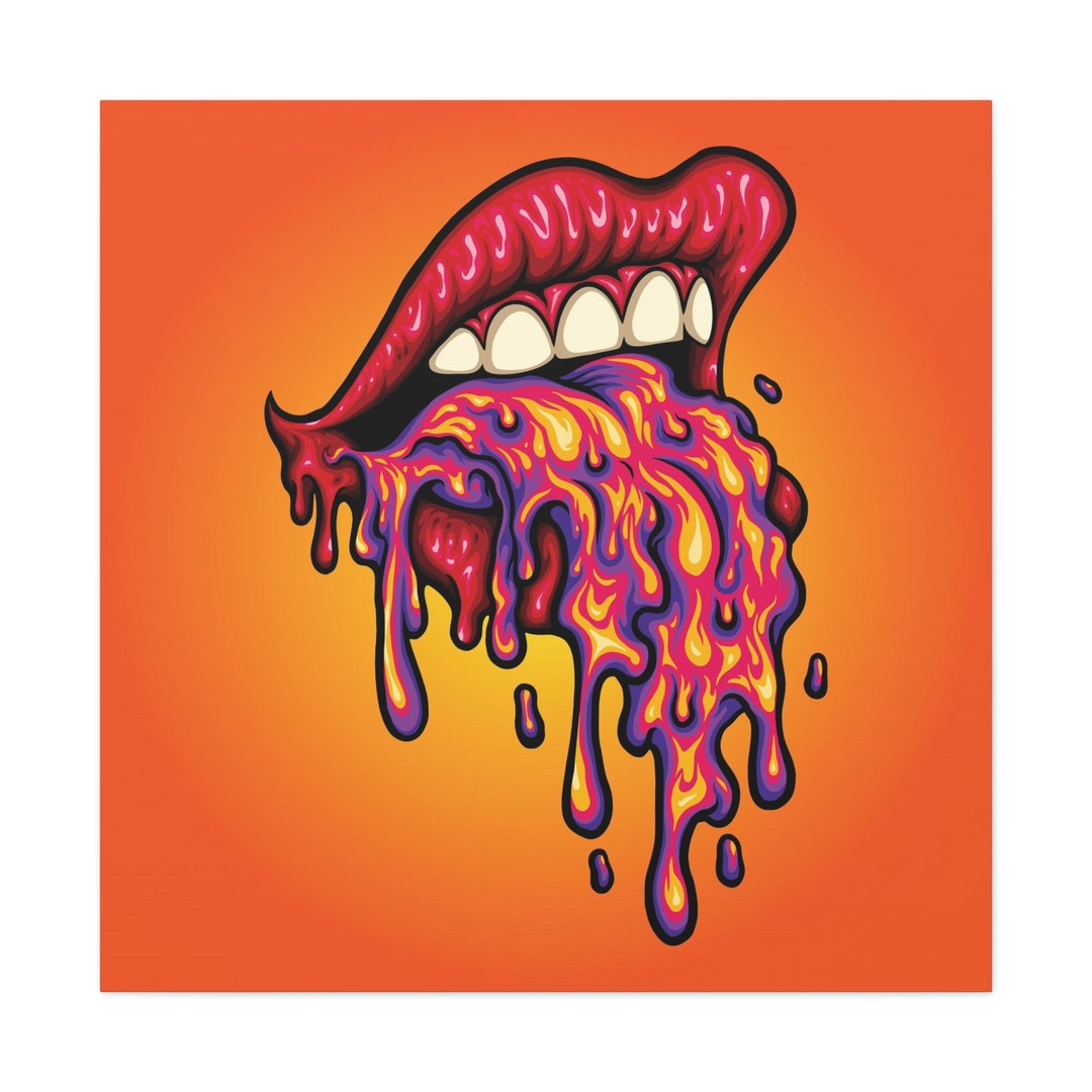 Drippy Taste Buds | Wall Art - Etsy