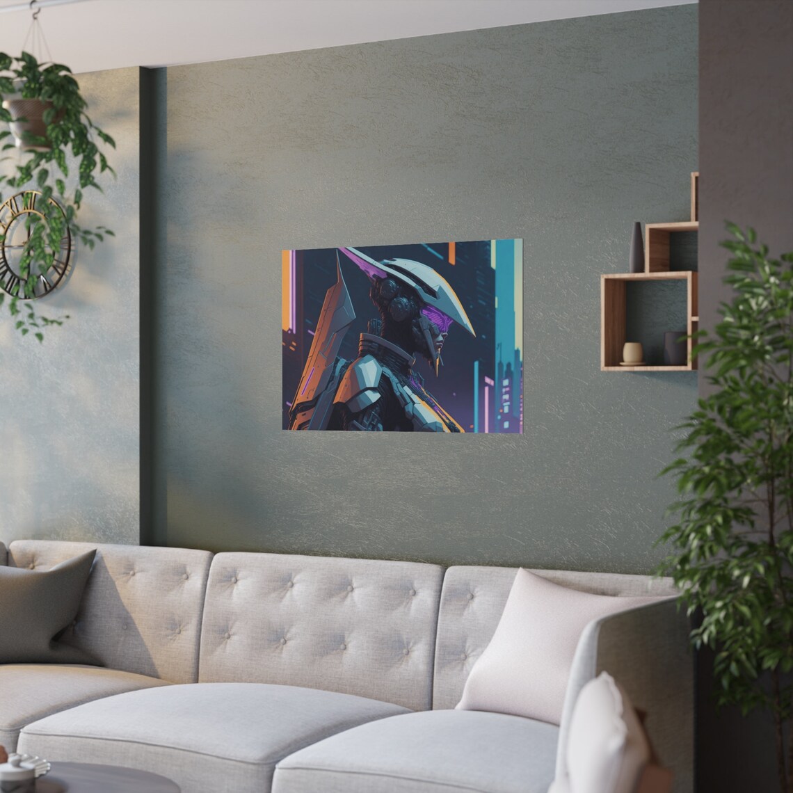Futuristic Cyber Guard Satin Posters 210gsm - Etsy