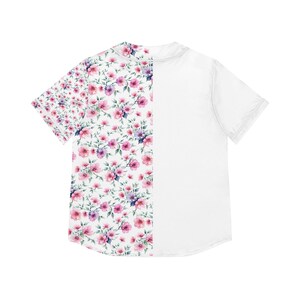 Seamless Watercolor Floral Pattern. Women's Baseball Jersey AOP - Etsy