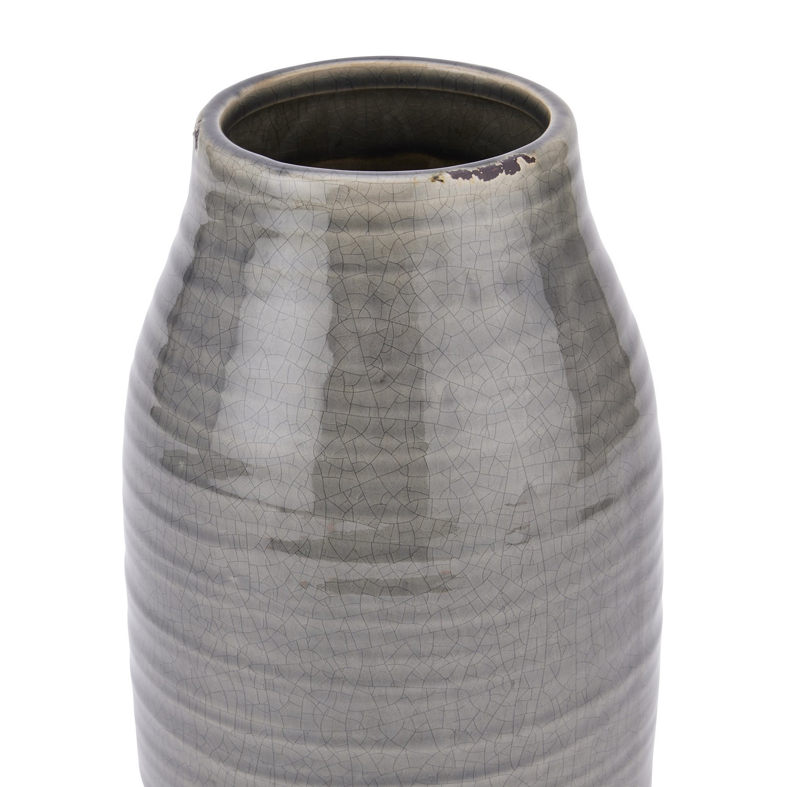 Grey Farmhouse Vase Grey Entrance Hall Vase Grey Ceramic Vase - Etsy