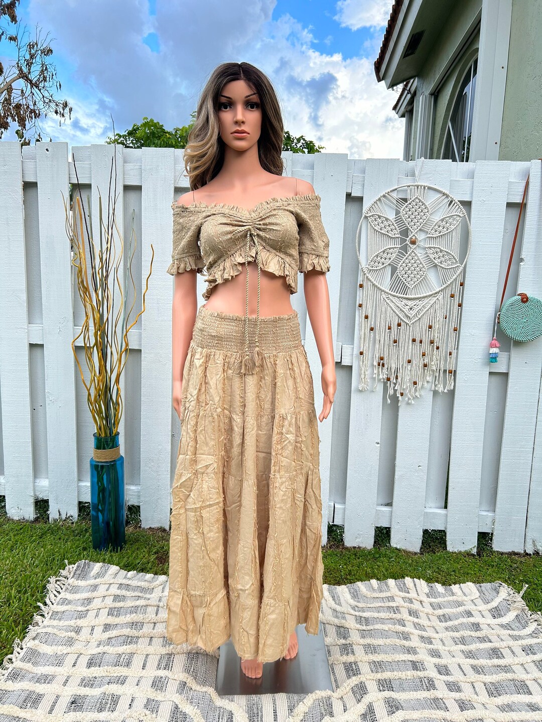 Boho Clothing Set Boho Two Pieces Set Boho Style Boho Summer Clothing ...