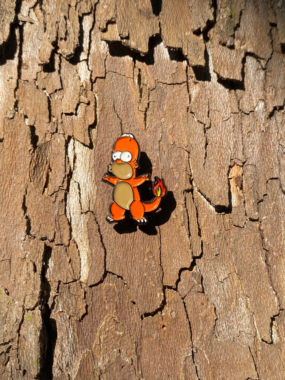 Homander Pin (mashup Homer Simpson X Charmander) - Etsy