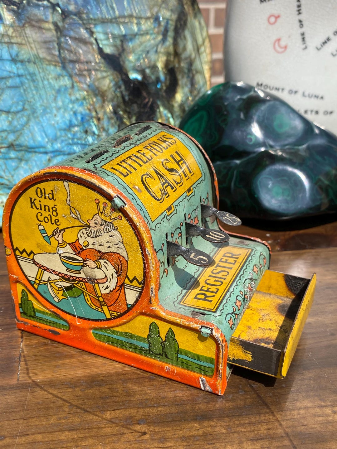 Antique Tin Litho Little Folks Register - Etsy