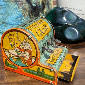 Antique Tin Litho Little Folks Register - Etsy